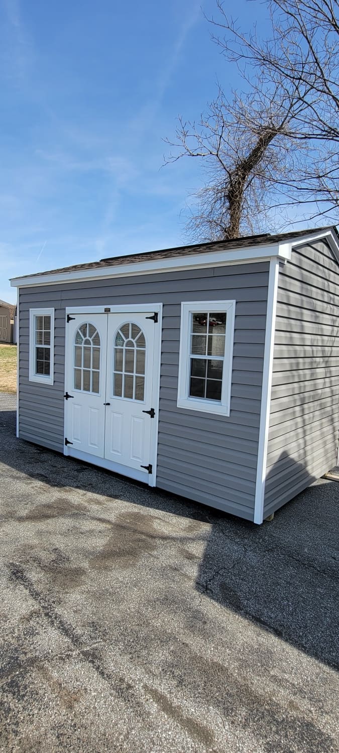 Vinyl Shed 8 x 14 x 8 Cottage, Stock #26105-L Price $5094.00