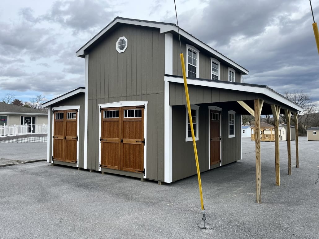 12x20 Full Attic Cottage H3984 - Valley Structures