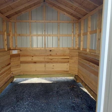 10x10 Metal Run In Shed with Kickboards Valley Structures