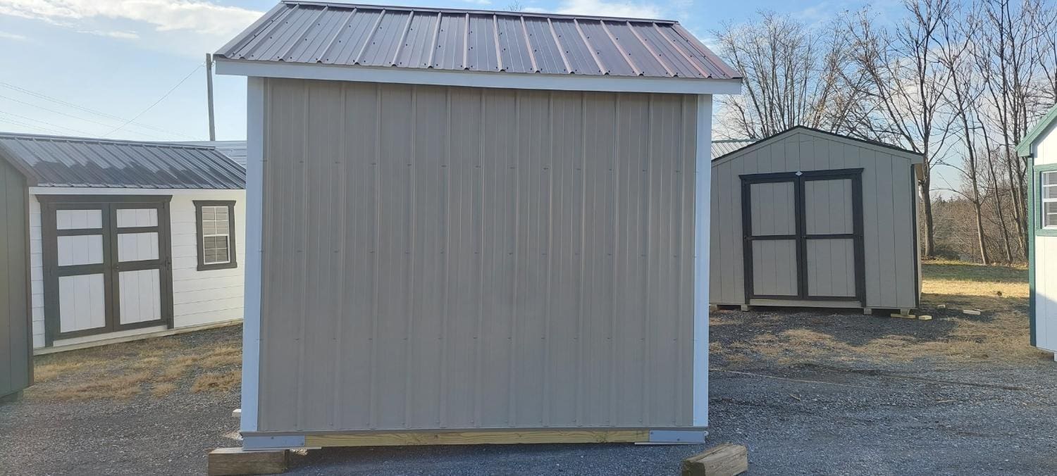 10x10 Metal Run In Shed with Kickboards Valley Structures