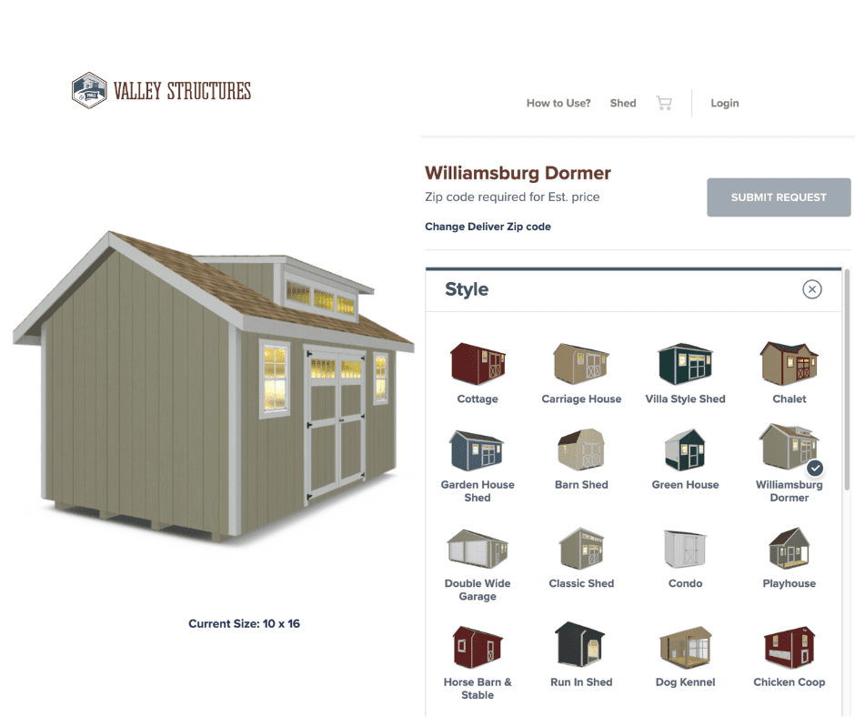 Our Shed Builder Is Now Online | Try It Now | Valley Structures