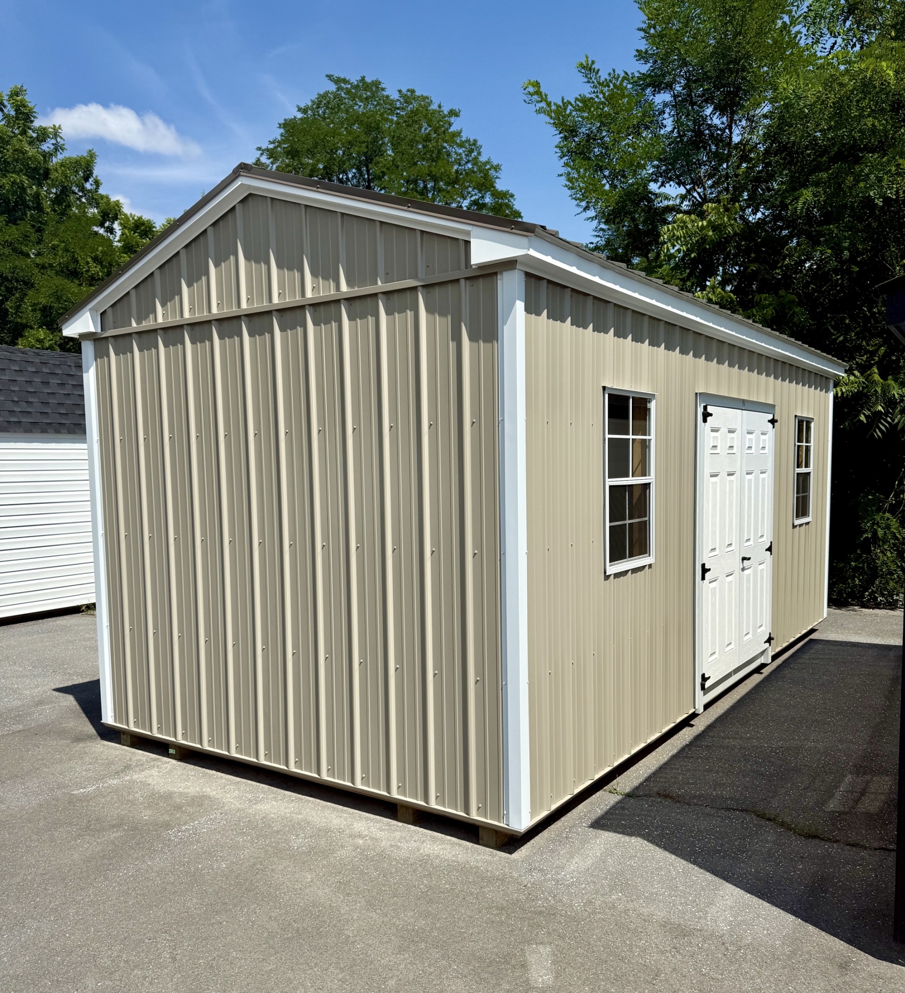 10x20x8 Metal Cottage 4771-H (SOLD) - Valley Structures